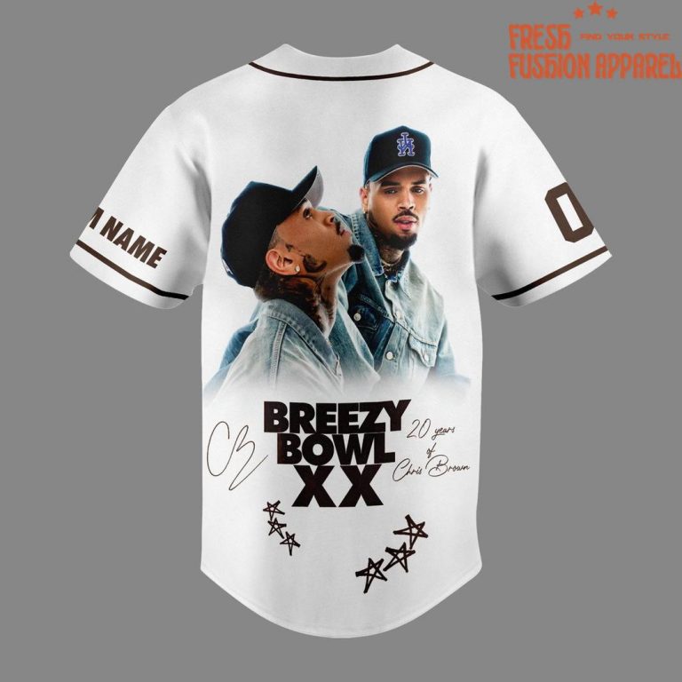 Chris Brown Breezy Bowl XX Baseball Jersey - FreshFusionApparel